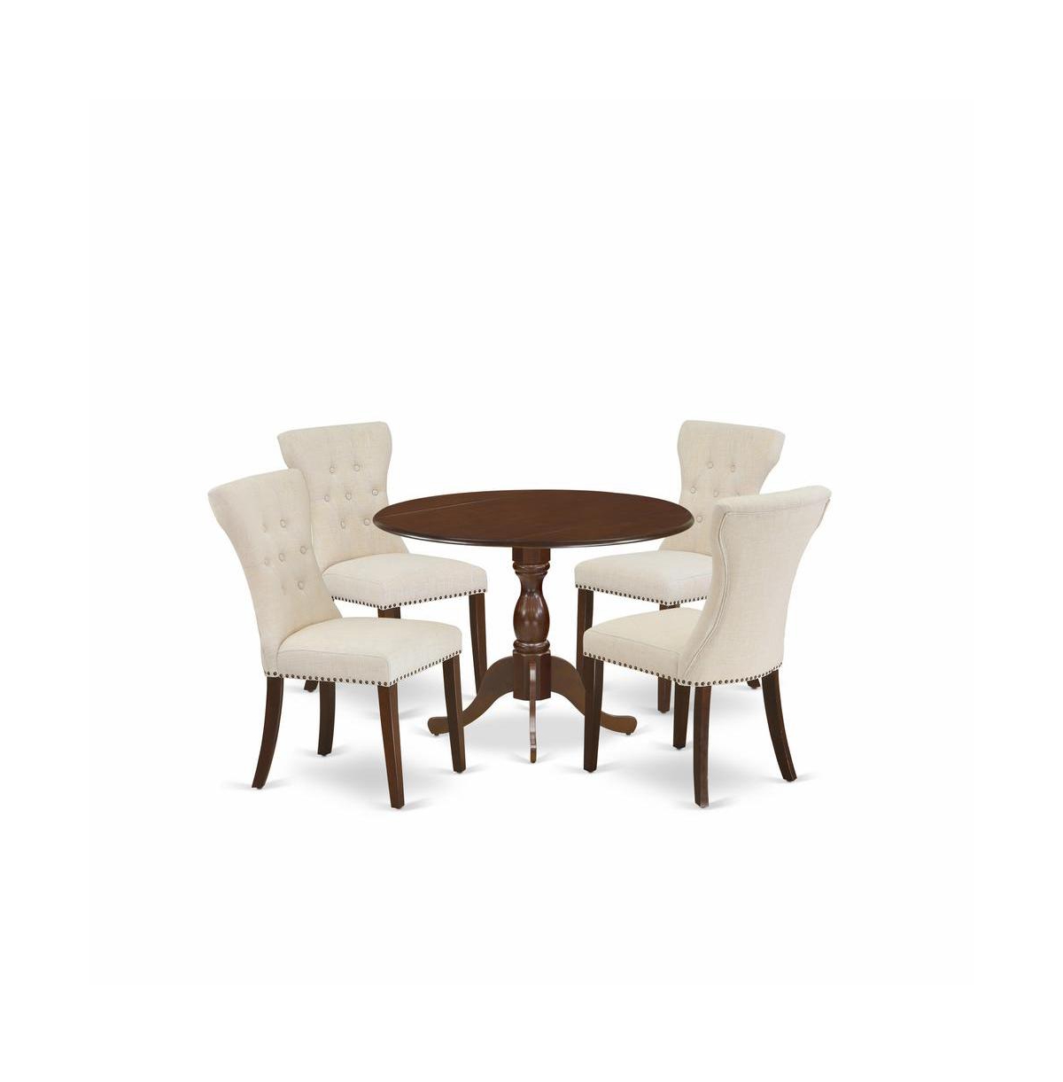 Click here for East West Furniture 5 Piece Kitchen Table Set - Ma... prices