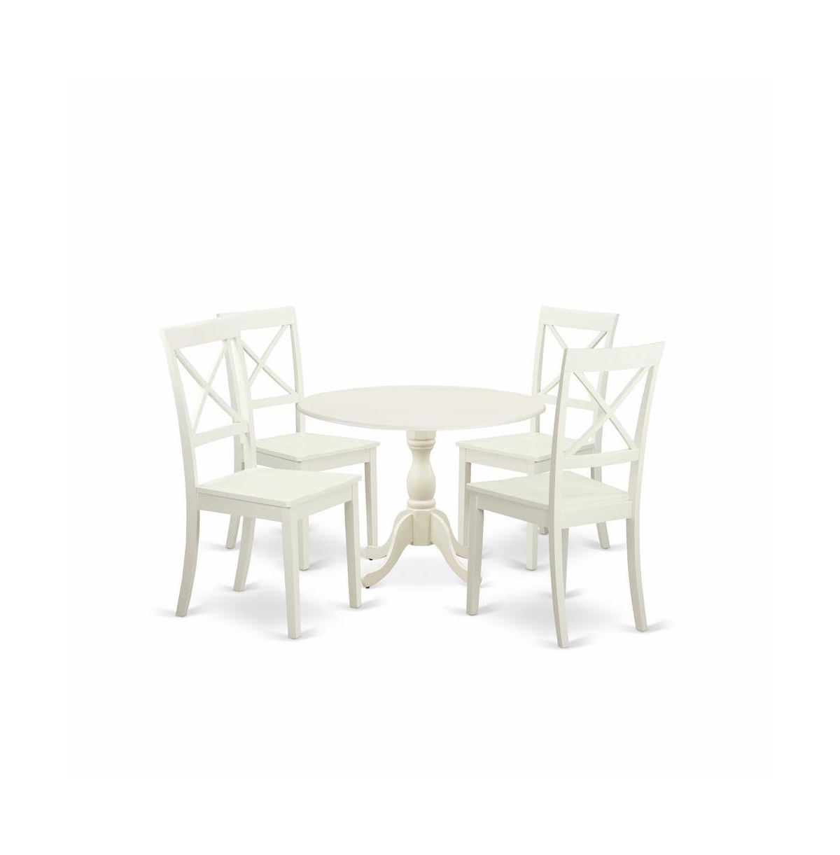 Click here for East West Furniture 5 Piece Wood Dining Table Set... prices