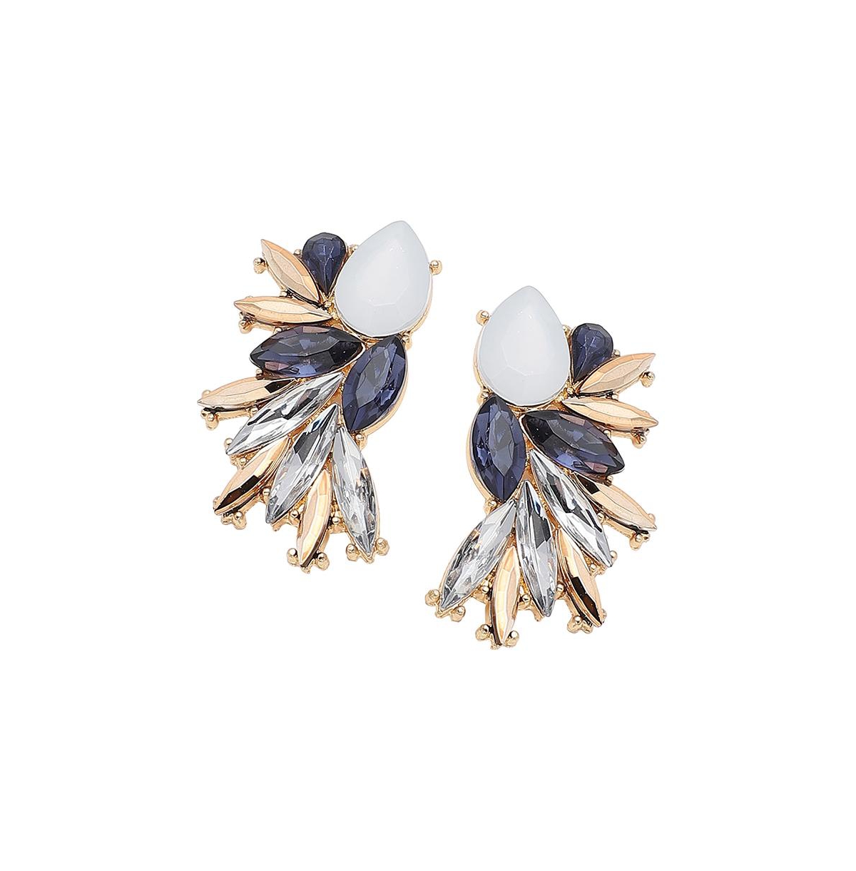 Click here for Sohi Party Stone Drop Earrings - Blue prices