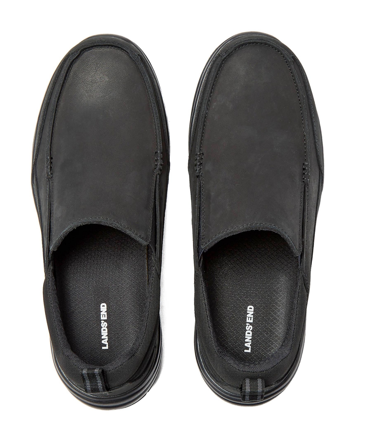 Click here for Lands End Mens Casual Slip On Loafers - Black prices