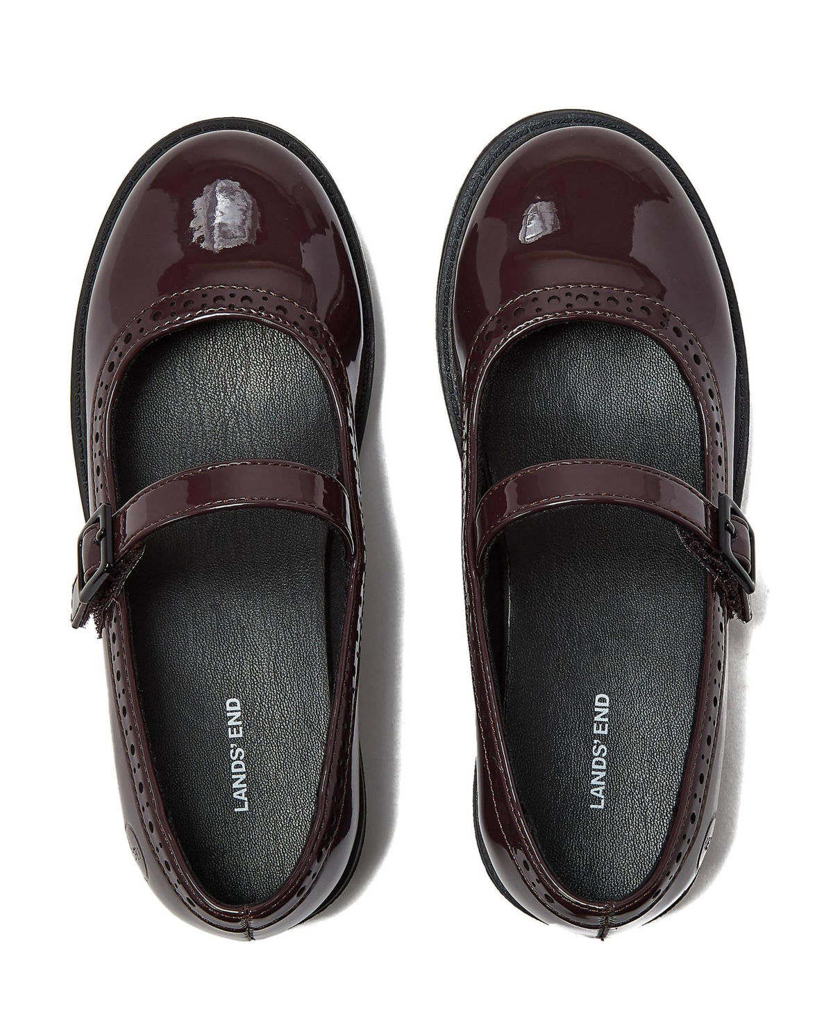 Click here for Lands End Girls Easy On Classic Mary Janes - Midni... prices