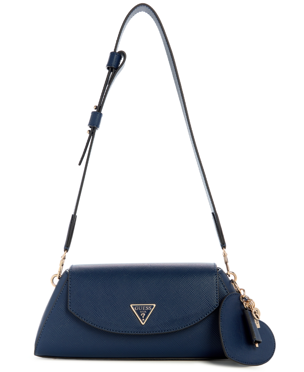 Click here for Guess Bolena Flap Small Shoulder Bag - Navy prices