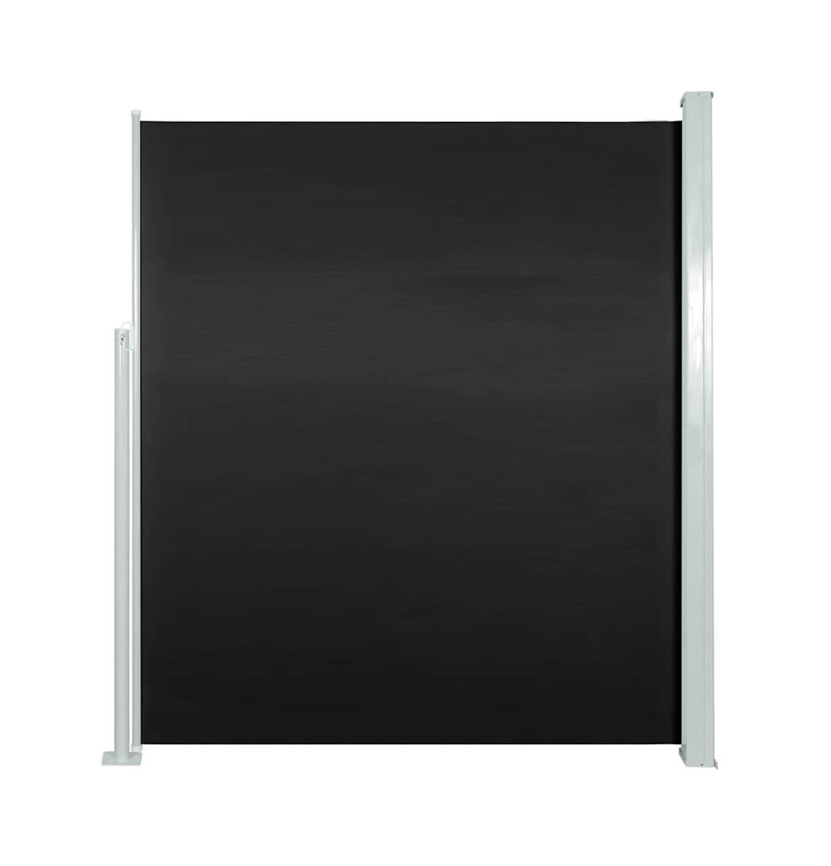 Click here for vidaXL Side Awning Black Steel frame  100 polyeste... prices