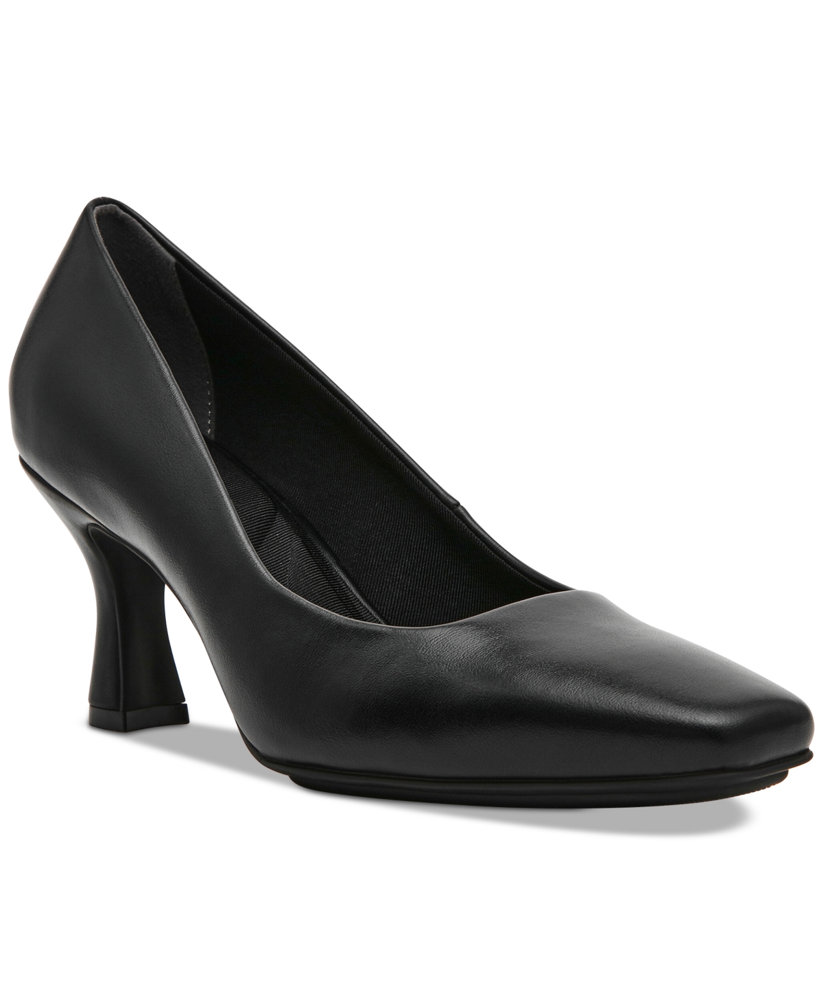 Click here for Anne Klein Womens Prima Flared Heel Pumps - Black... prices
