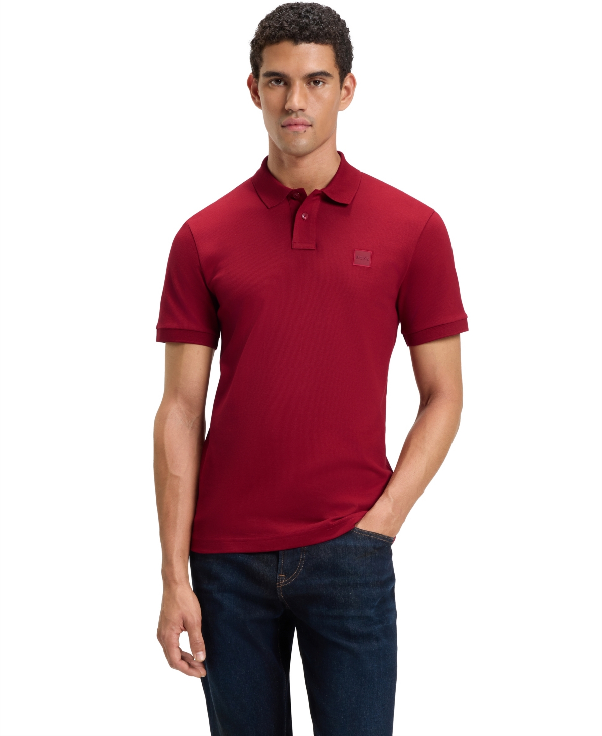 Click here for Boss by Hugo Boss Mens Slim-Fit Stretch-Cotton Log... prices