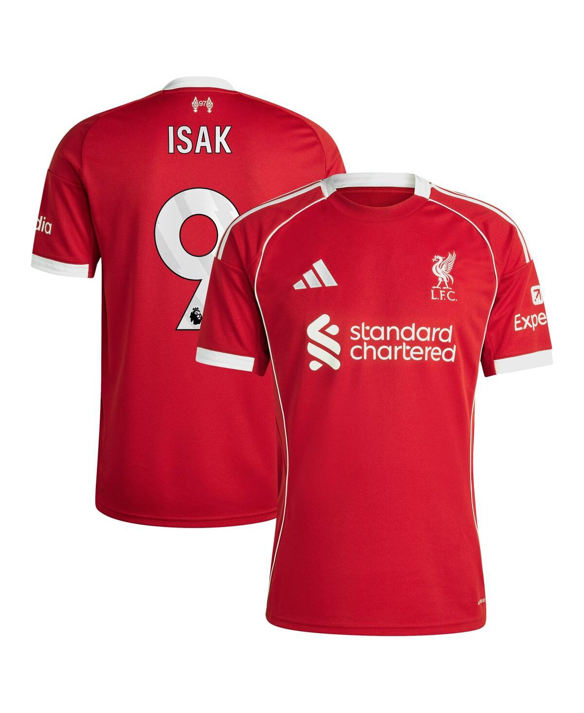 Click here for Adidas Mens Alexander Isak Red Liverpool 2025/26 H... prices