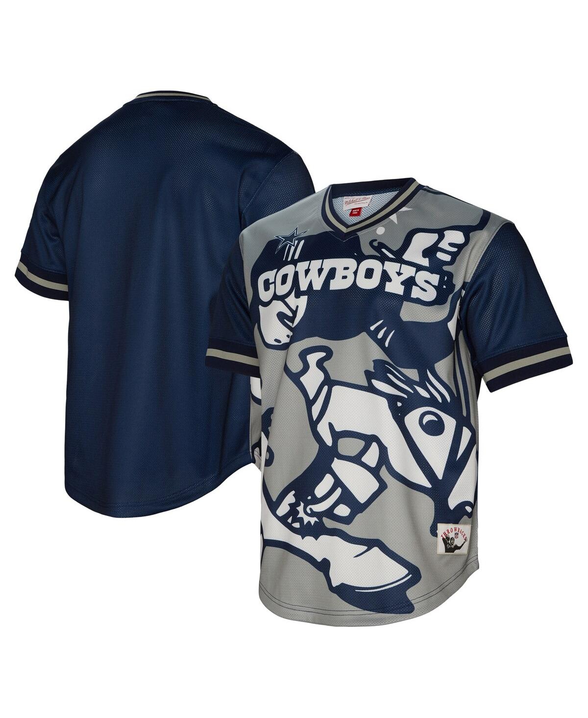 Click here for Mitchell & Ness Mens Gray/Navy Dallas Cowboys Jumb... prices