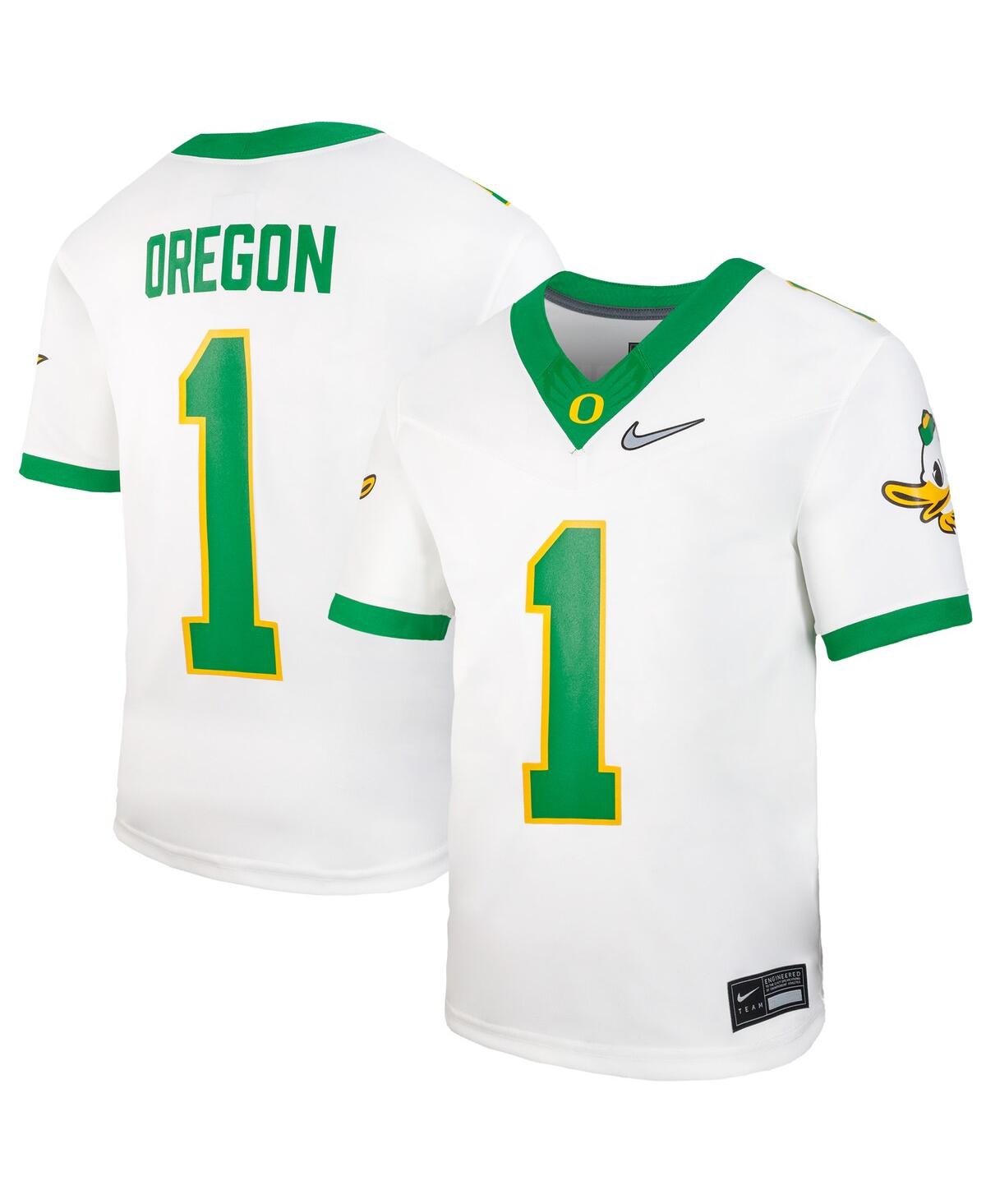 Click here for Nike Big Boys and Girls White Oregon Ducks Vapor F... prices