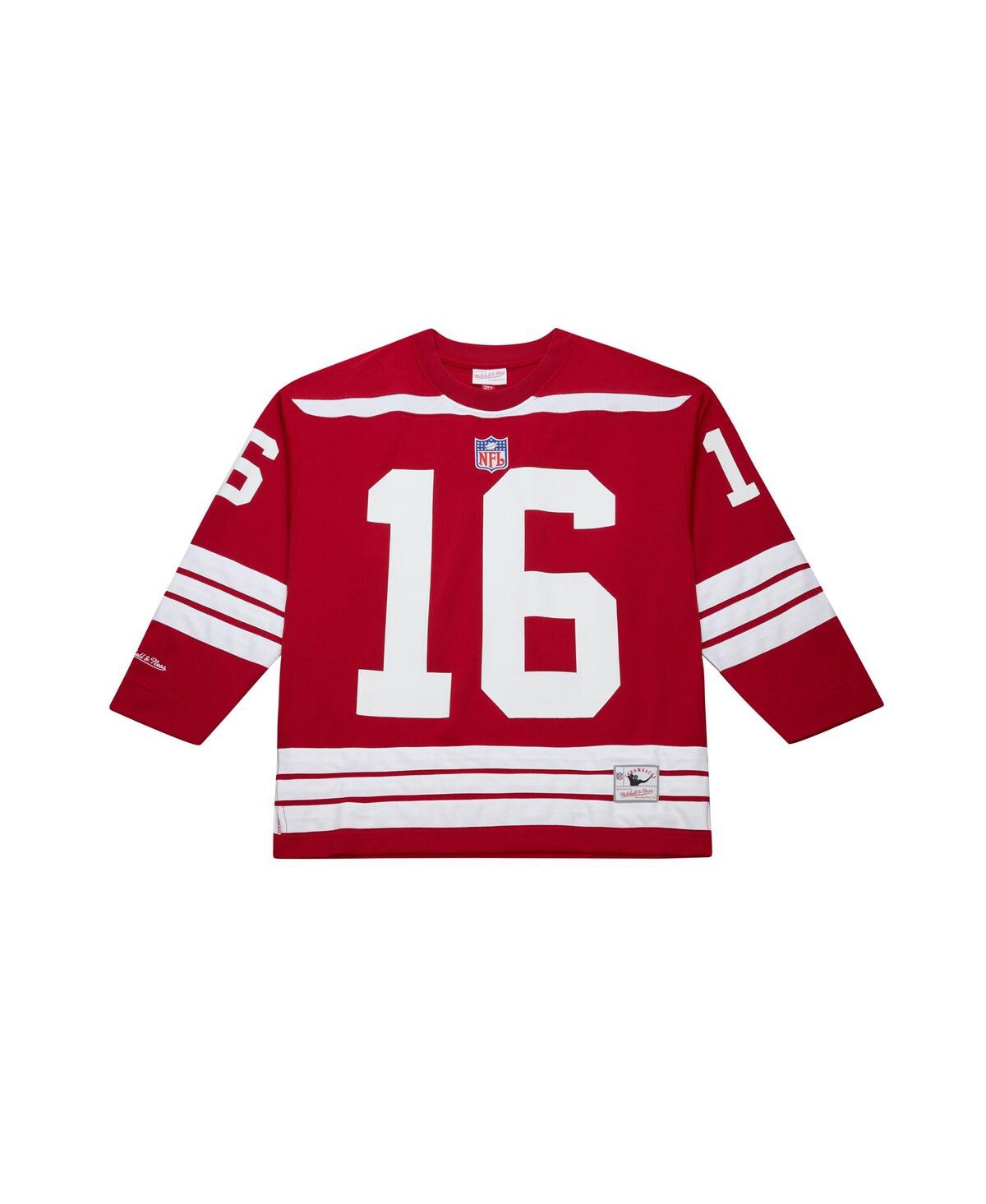 Click here for Mitchell & Ness MensÂ Joe Montana Scarlet San Fran... prices