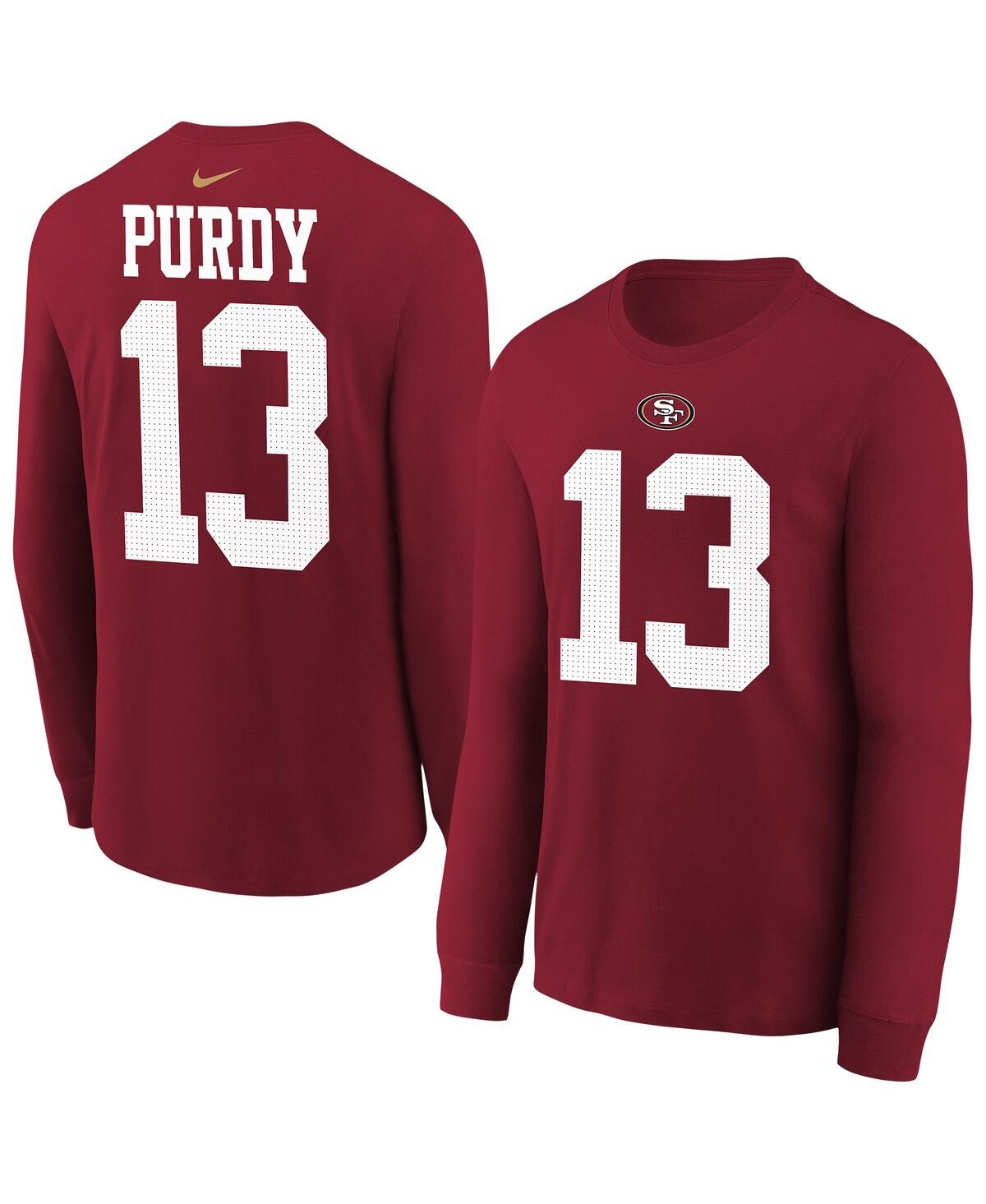 Click here for Nike Big Boys and Girls Brock Purdy Scarlet San Fr... prices