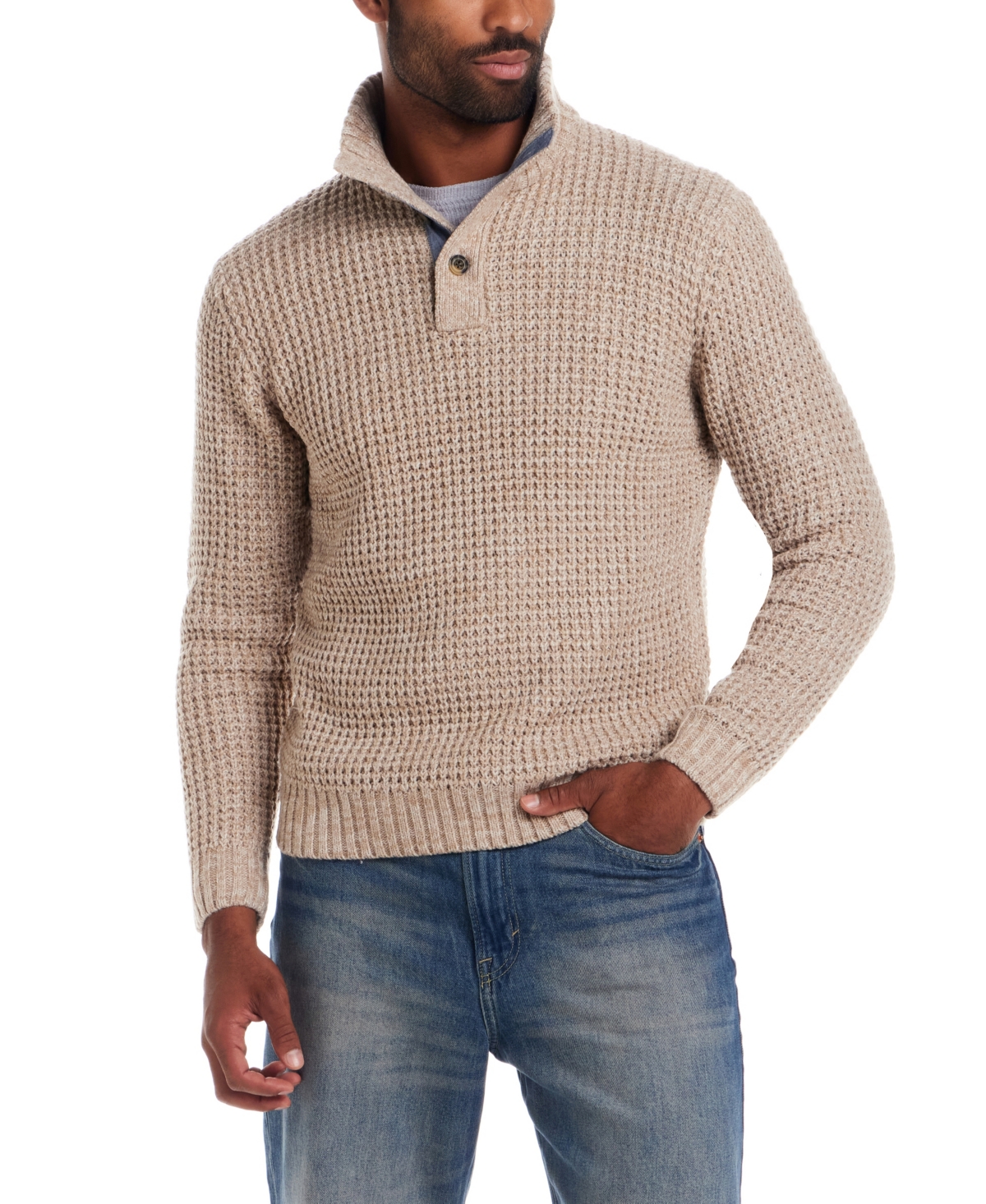 Click here for Weatherproof Vintage Mens Textured Mock Neck Sweat... prices