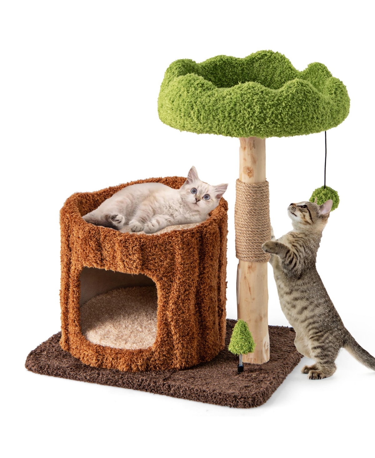 Click here for Gymax Multifunctional Cat Tree w/ Sisal Covered Sc... prices