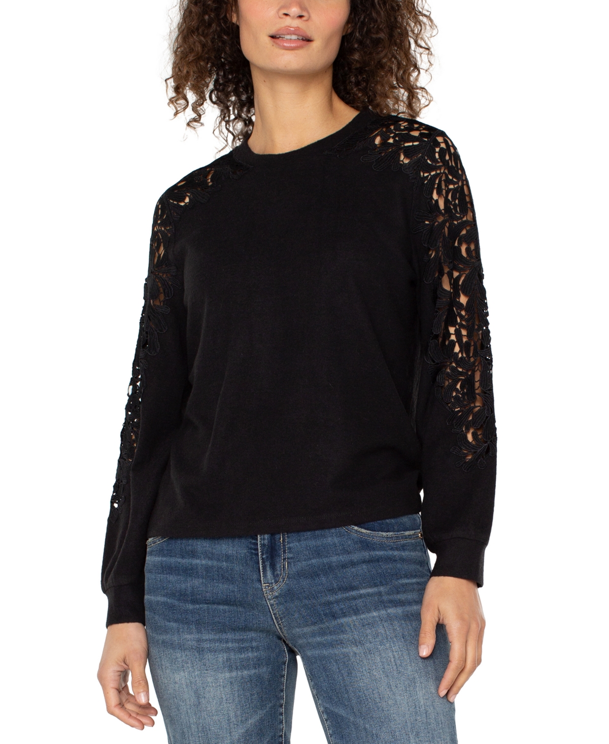 Click here for Liverpool Los Angeles Womens Long Sleeves Top - Bl... prices