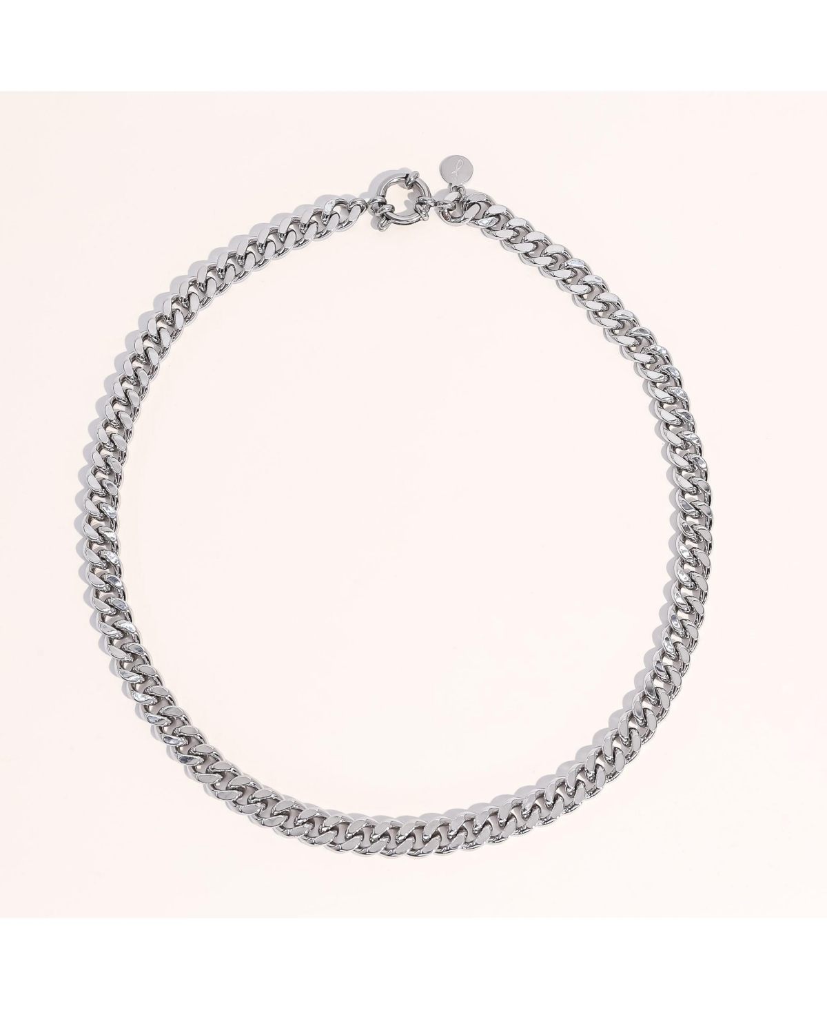 Click here for 18K Platinum Plated Lisa Silver Cuban Chain Neckla... prices