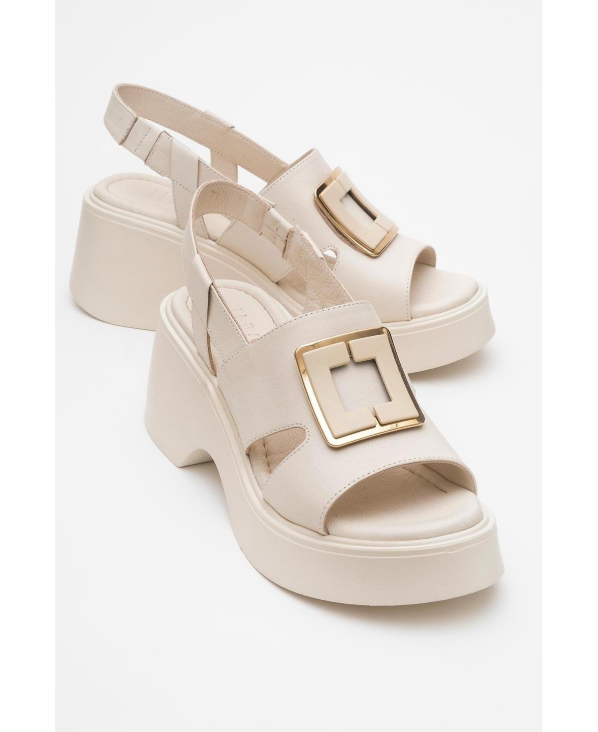 Click here for Forever & Always Shoes Lucia Leather Buckle Platfo... prices