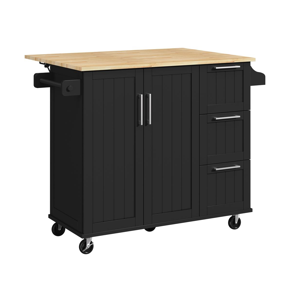 Click here for Kitchen Cart with Wood Top and Drop Leaf Breakfast... prices