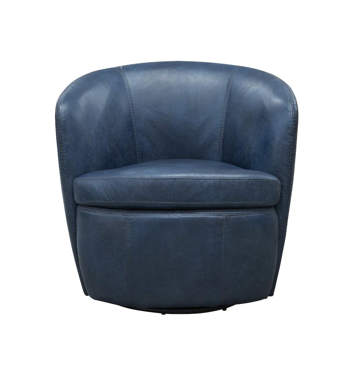 Click here for Parker Living Vintage Navy 100 Italian Leather Swi... prices