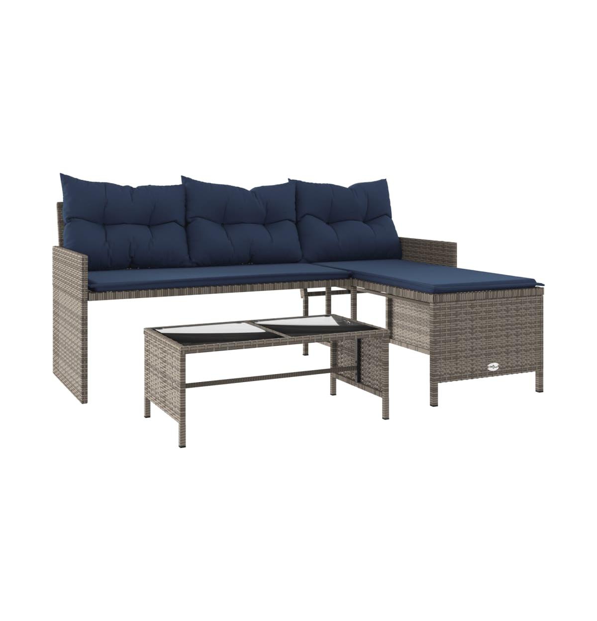 Click here for Garden Sofa Gray and Navy Blue - Gray prices