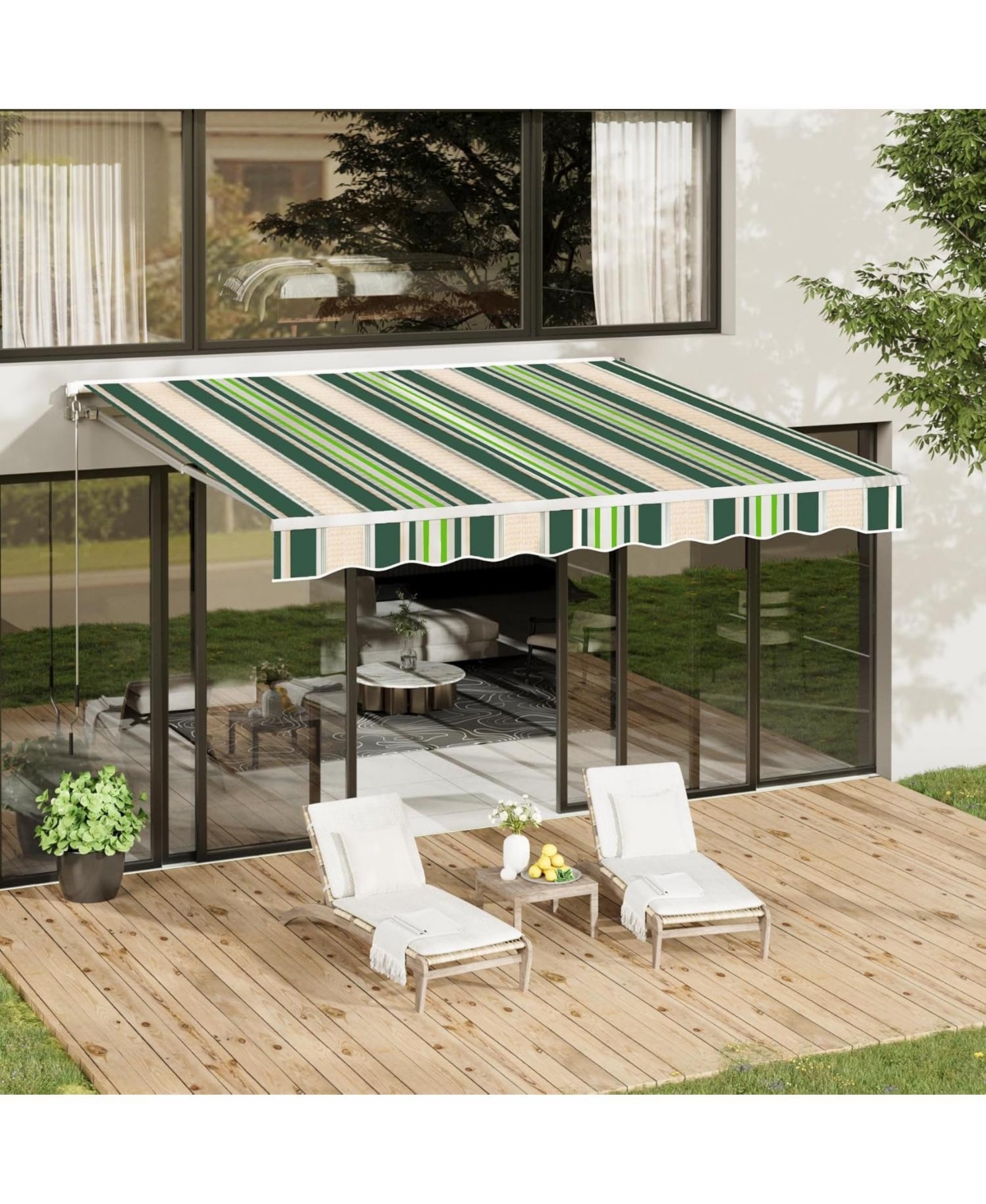 Click here for Aecojoy 8.2x6.5 Manual Retractable Awning Sun Shad... prices
