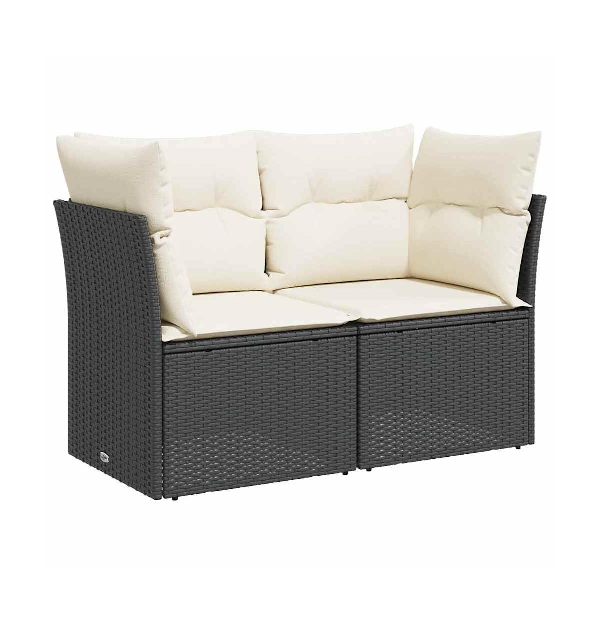 Click here for Garden Sofa Black  Cream White prices