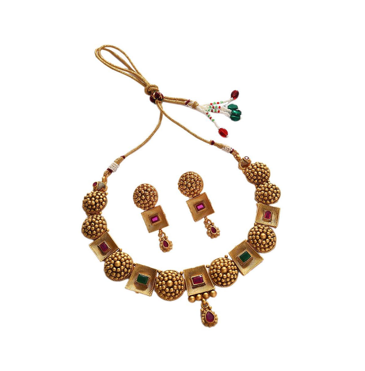 Click here for Sohi Temple Jewellery Set - Gold prices