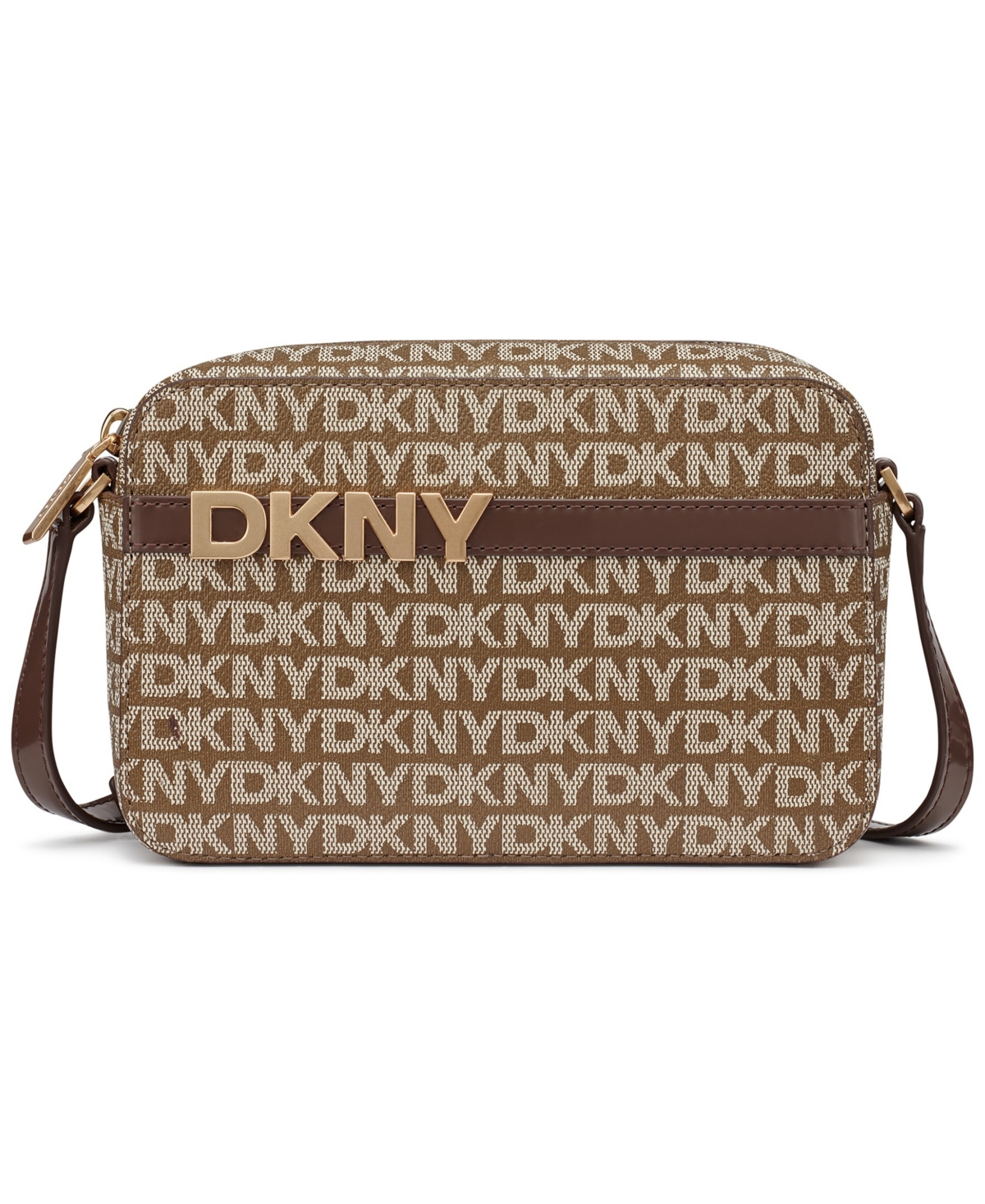 Click here for Dkny Avril Small Logo Camera Bag - Chino/Chocolate prices