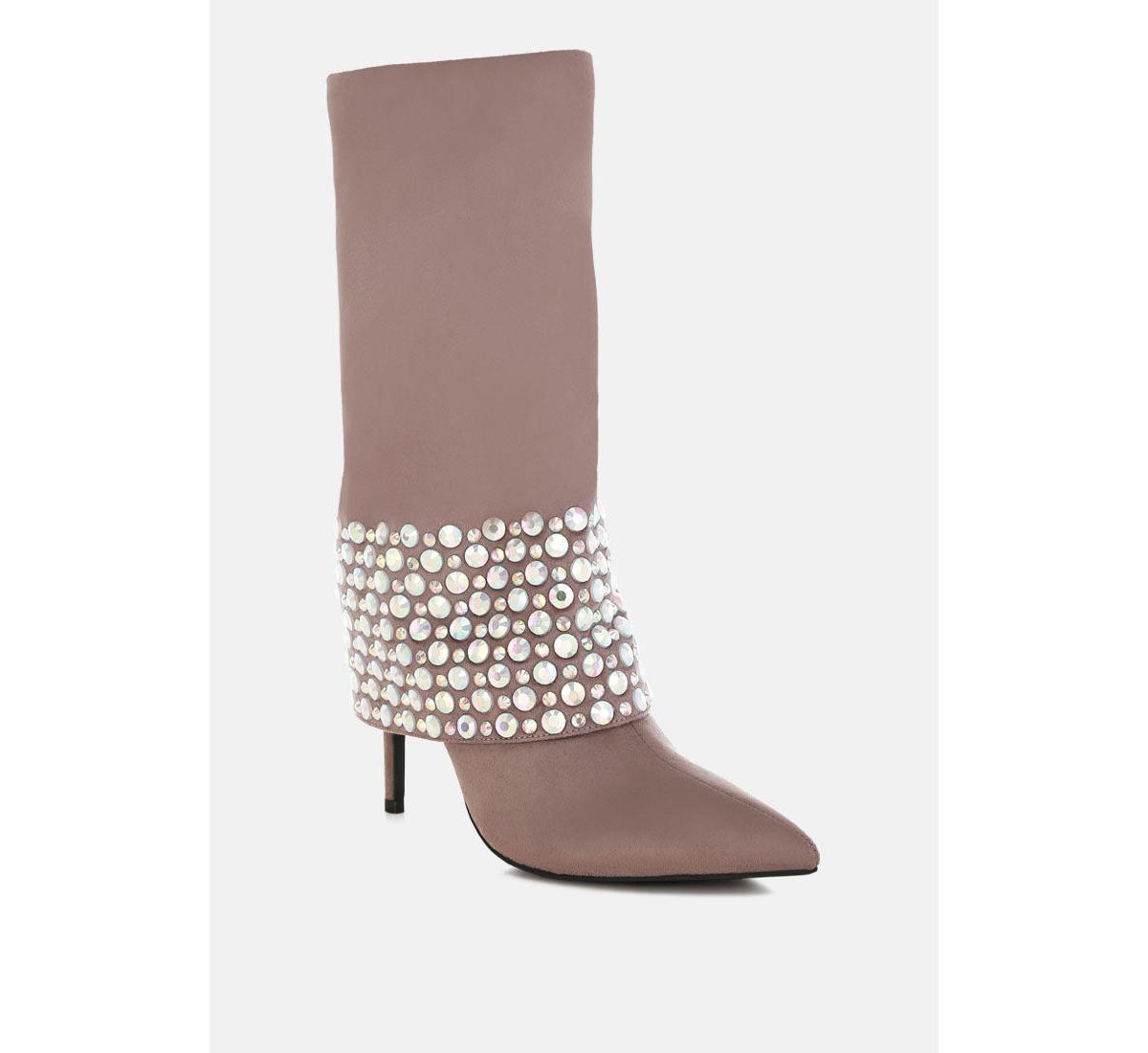 Click here for Basso Party Diamante Studded Stiletto Boots Women... prices