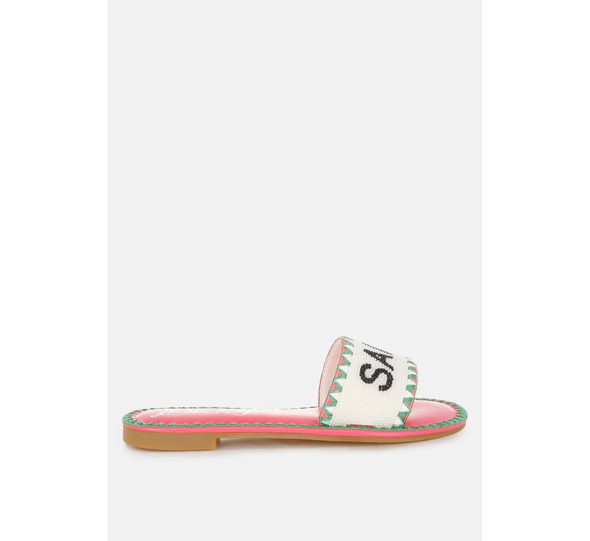 Click here for London Rag Beaded Saint Tropez Flat Slip Ons Women... prices