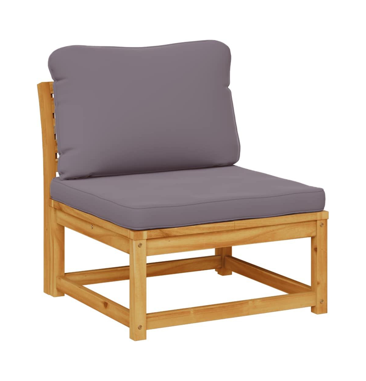 Click here for Garden Sofa Dark Grey Solid Acacia Wood  Polyester... prices
