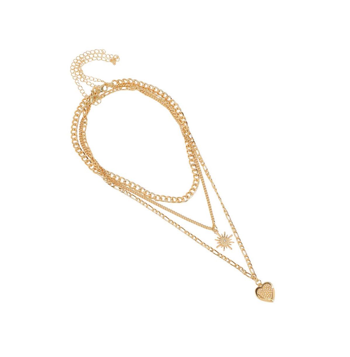 Click here for Sohi Womens The Ellie Multi-Layer Necklace - Gold prices
