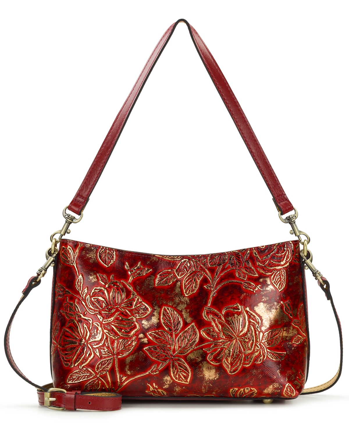 Click here for Patricia Nash Betta Medium Leather Crossbody  Crea... prices