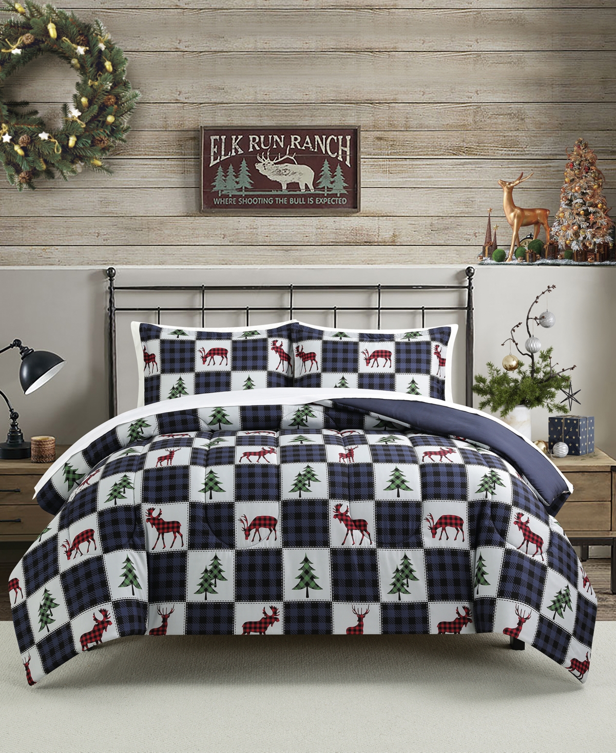 Click here for Sunham Buffalo Check 3-Pc. Comforter Sets - Navy... prices