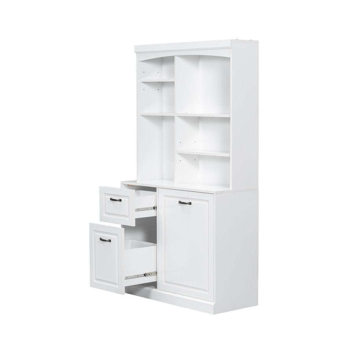Click here for Chic Crate White Bathroom Tilt-Out Hamper Cabinet... prices