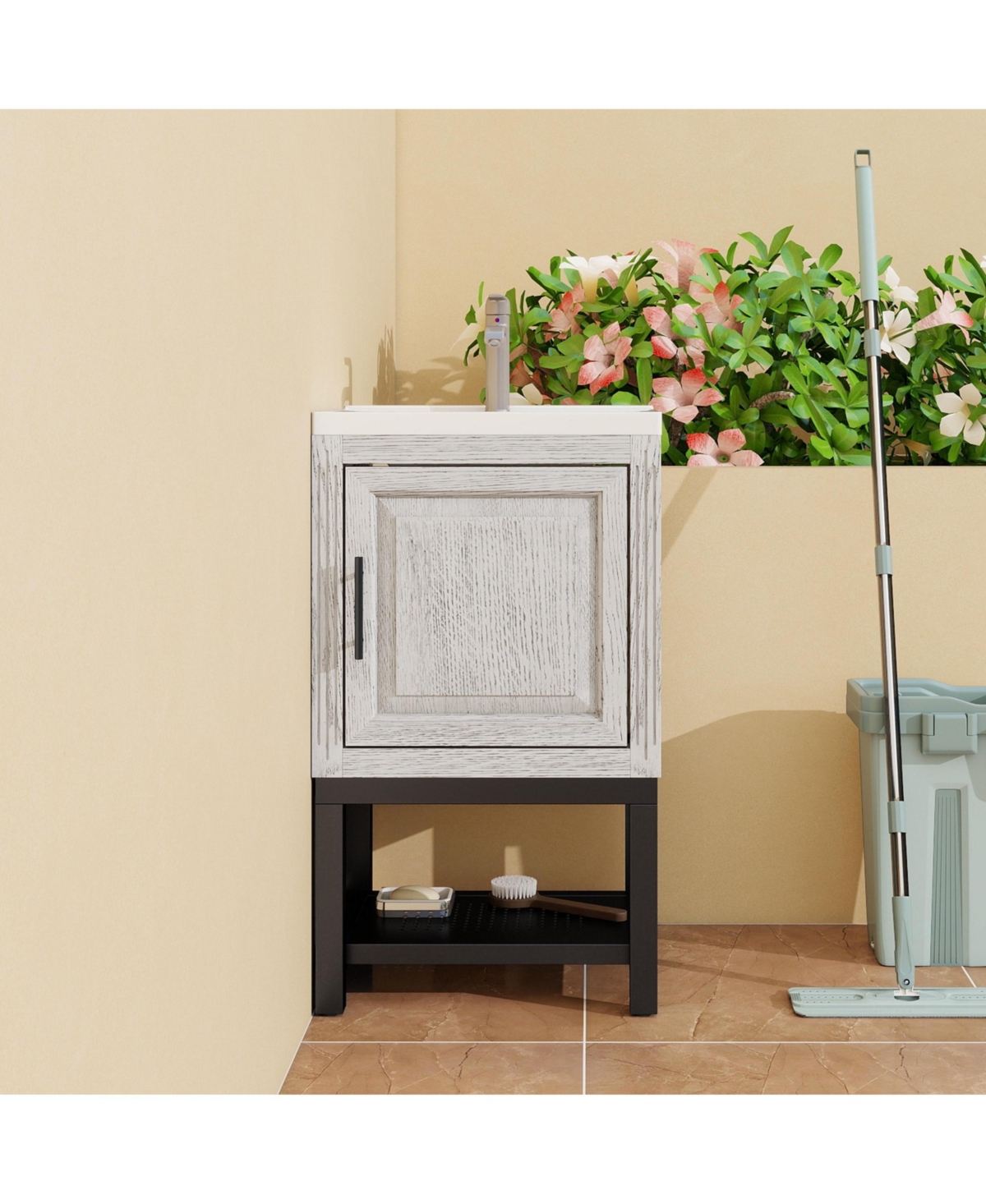 Click here for Small Bathroom Vanity with Sink Hot and Cold Fauce... prices
