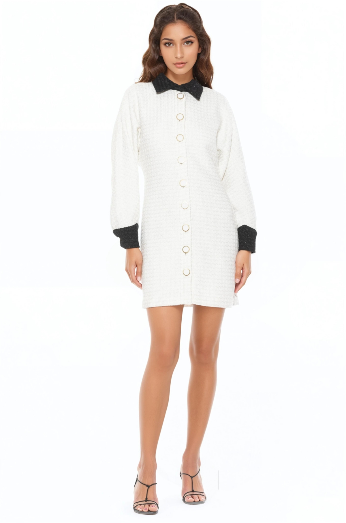 Click here for Alexia Admor Womens Velvete Tweed Dresss - Ivory prices