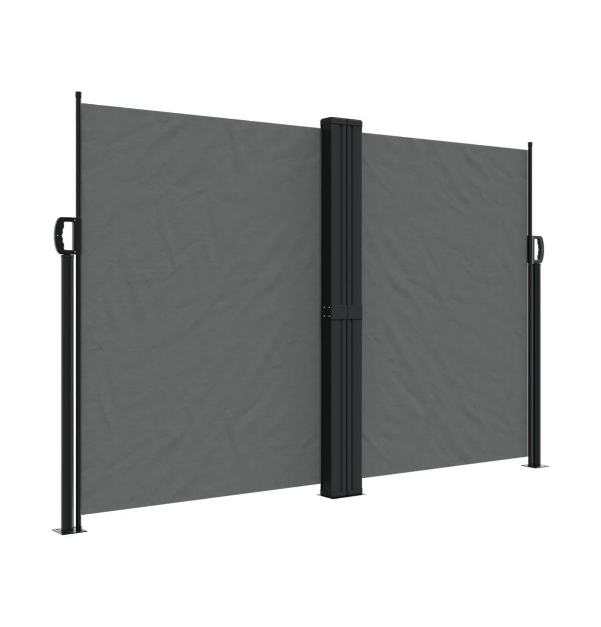 Click here for vidaXL Retractable Side Awning Anthracite - Anthra... prices