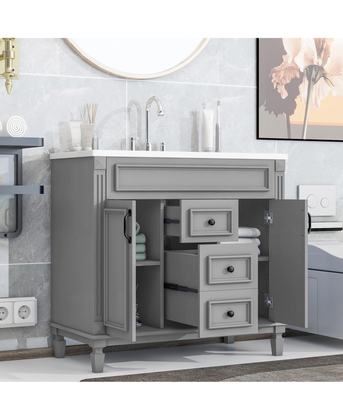 Click here for Lovmor 36inch Bathroom Vanity with Top Sink Modern... prices