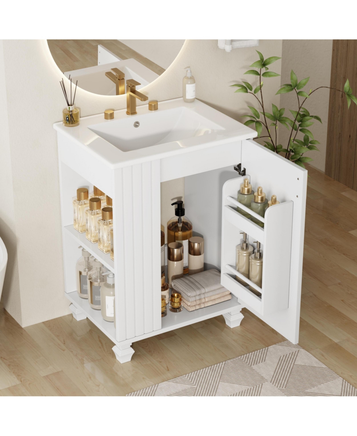 Click here for Lovmor 24inch Bathroom Vanity with Sink Bathroom C... prices