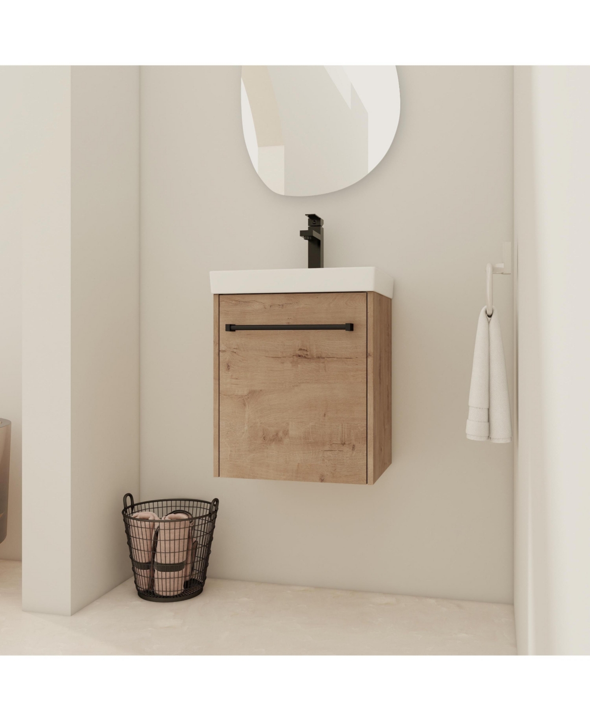 Click here for Lovmor Floating Wall Mounted Bathroom Vanity with... prices