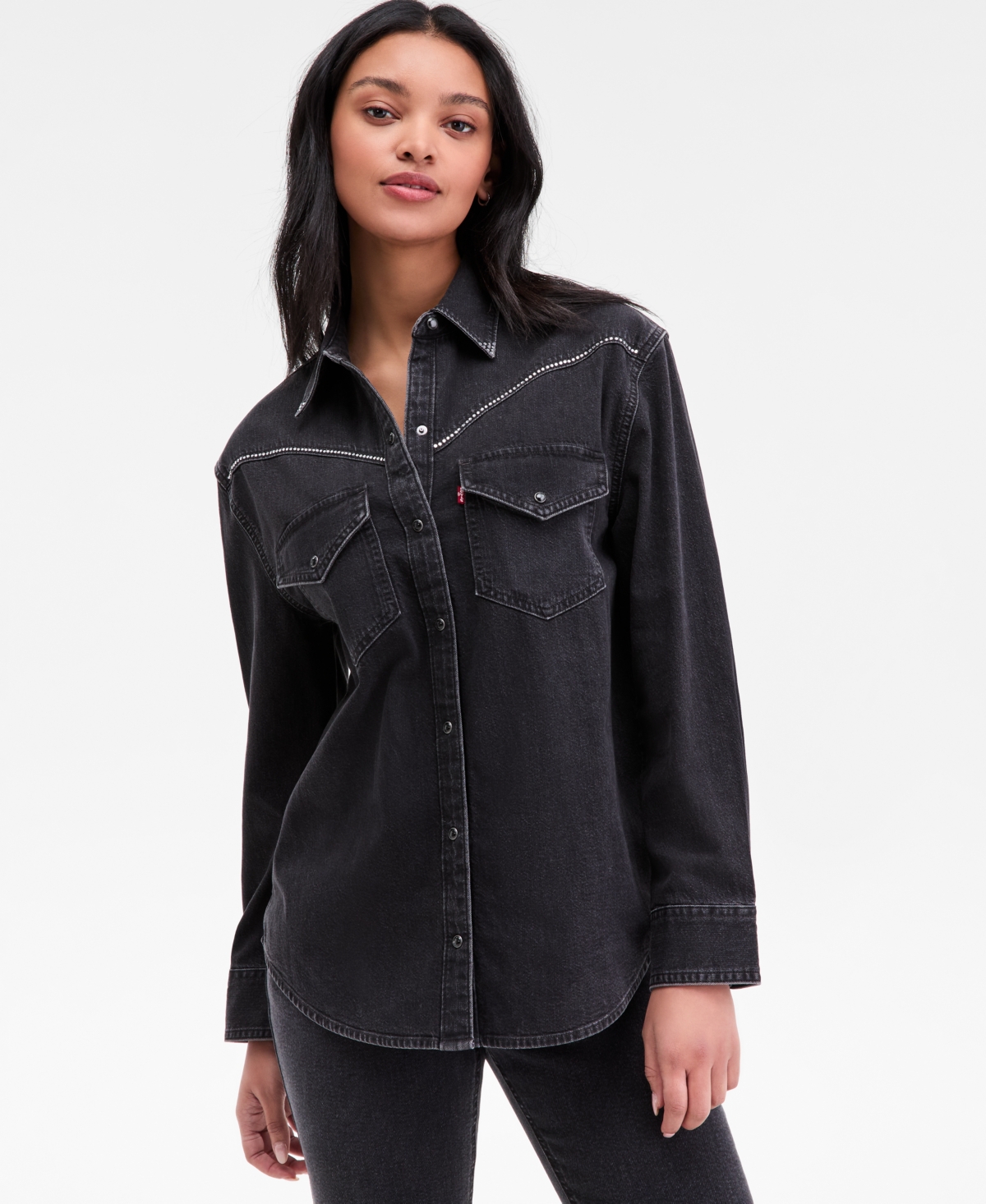 Click here for Levis Womens Sawyer Western Shirt - First Or Last... prices