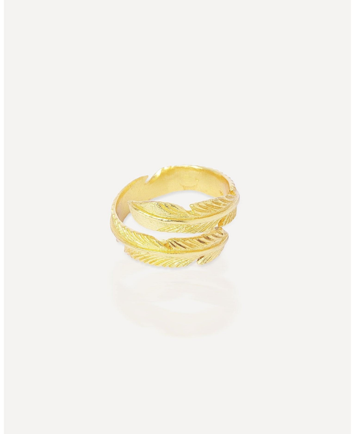 Click here for Ottoman Hands Feather Ring - Gold prices
