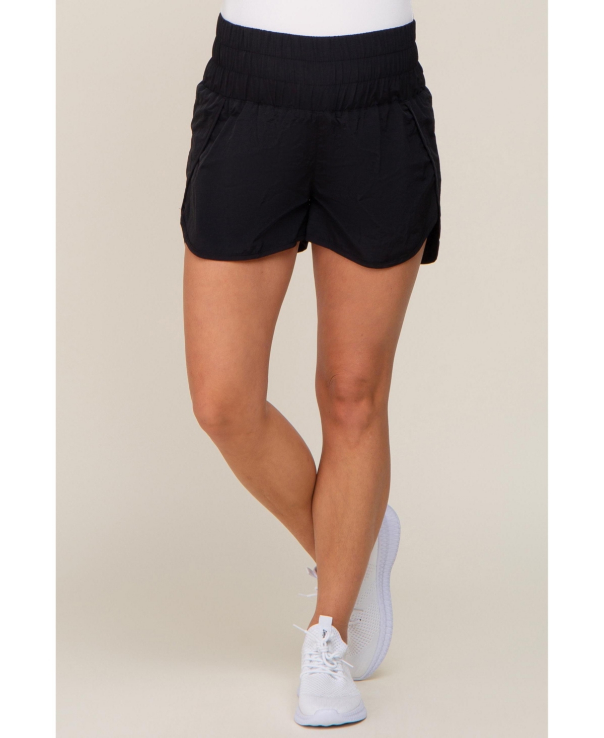 Click here for Pinkblush Maternity Black Curved Hem Active Shorts... prices