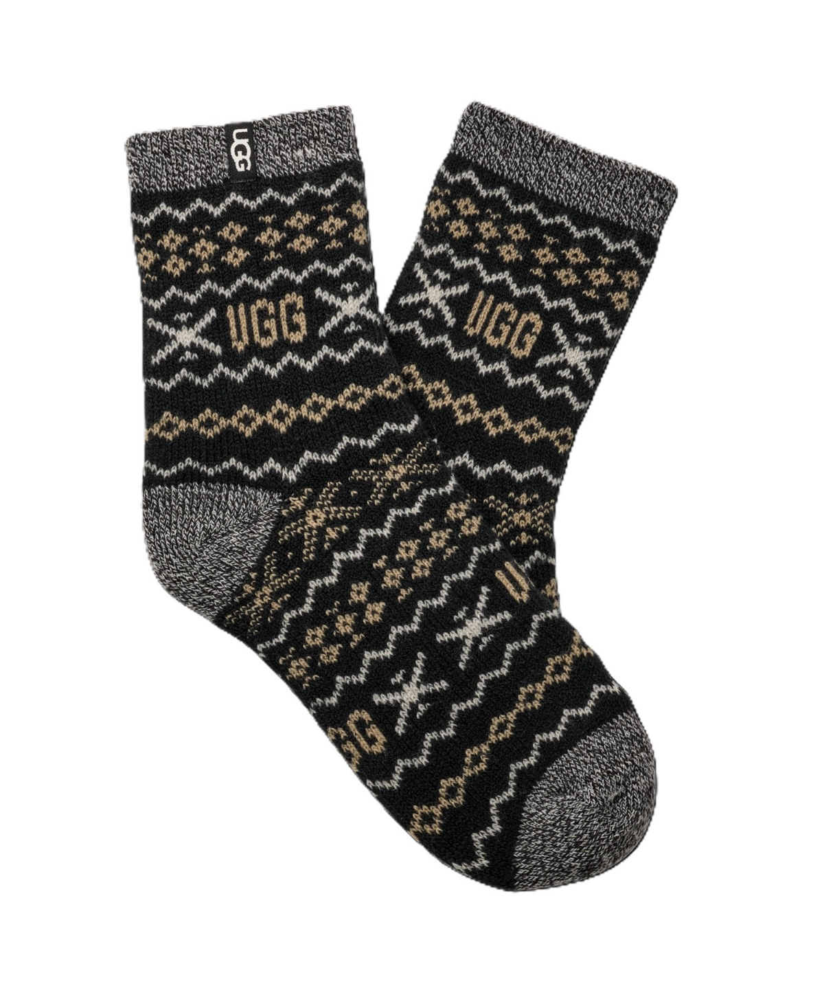 Click here for Ugg Womens Cressida Cozy Novelty Quarter Socks - B... prices