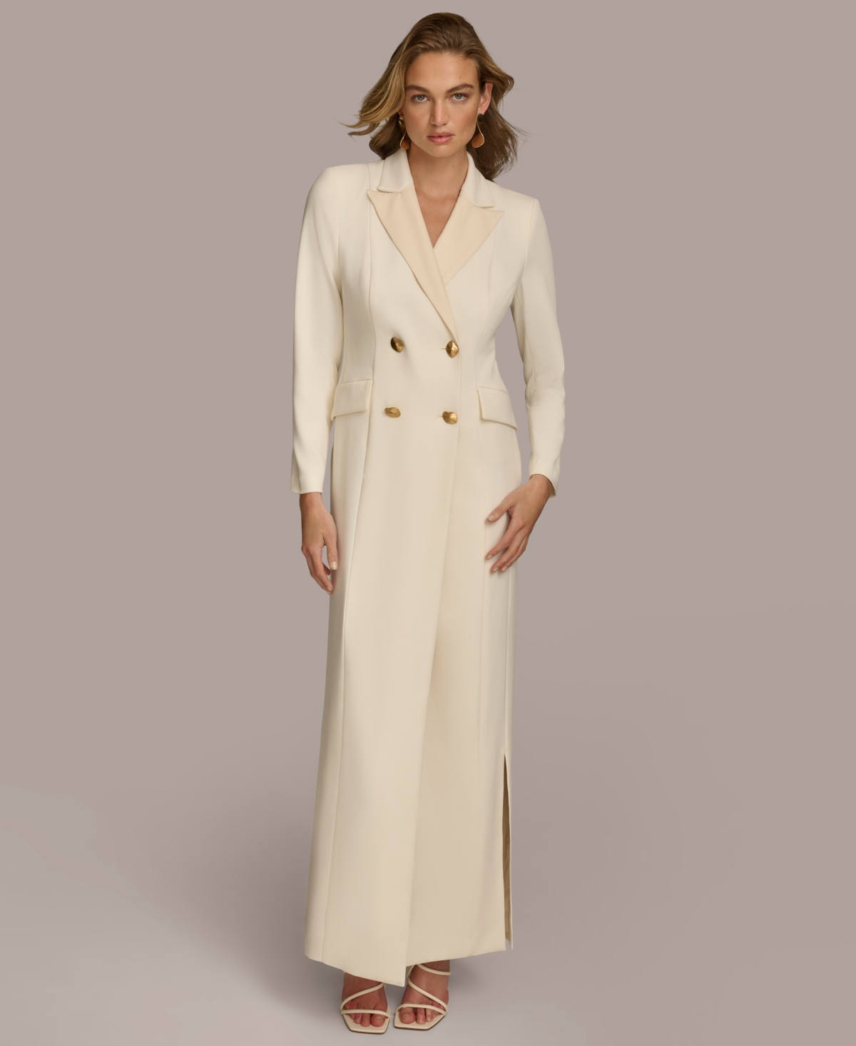 Click here for Donna Karan New York Womens Long Sleeves Coat Dres... prices