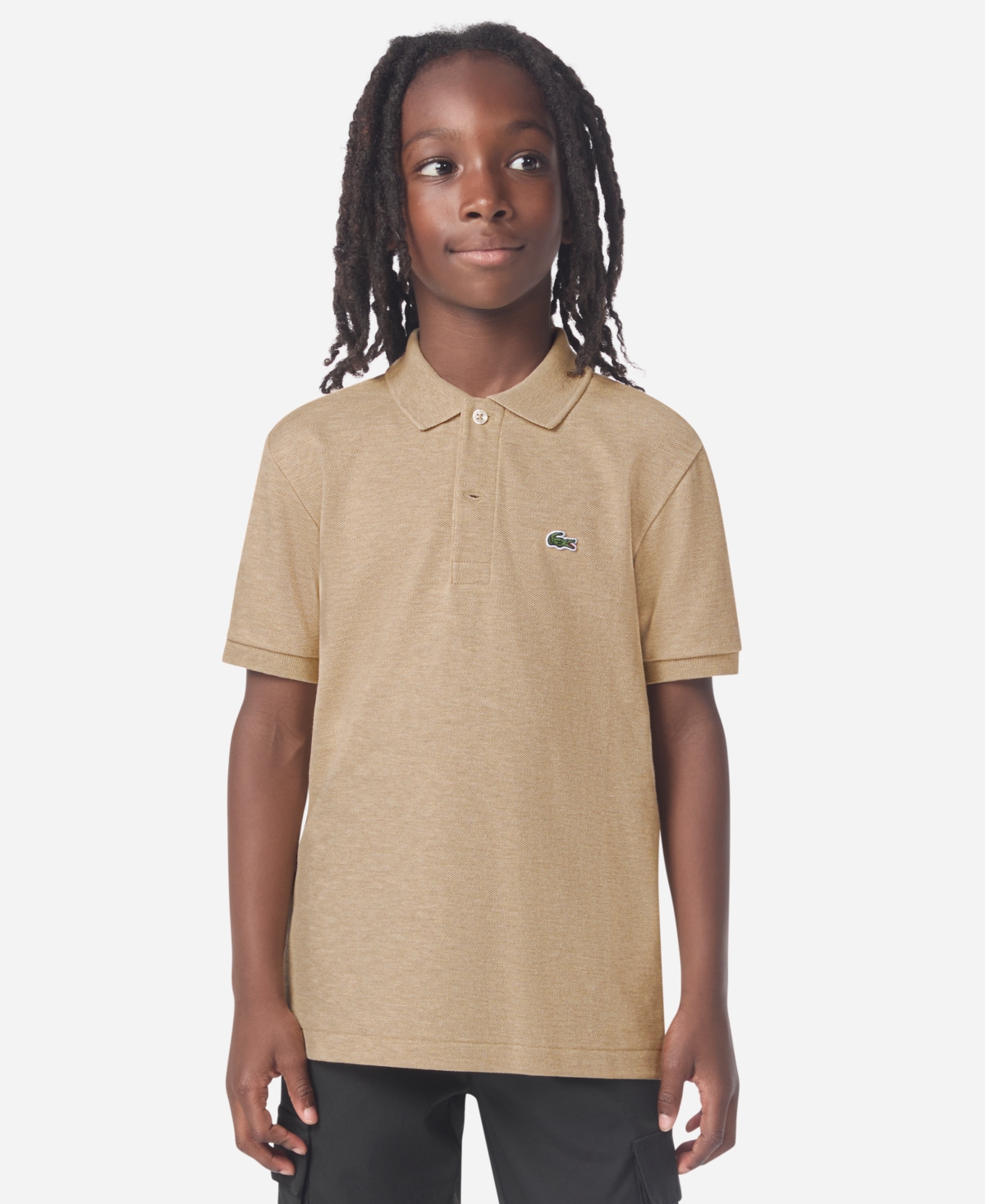 Click here for Lacoste Big Boys Cotton Petit Pique Polo Shirt - V... prices