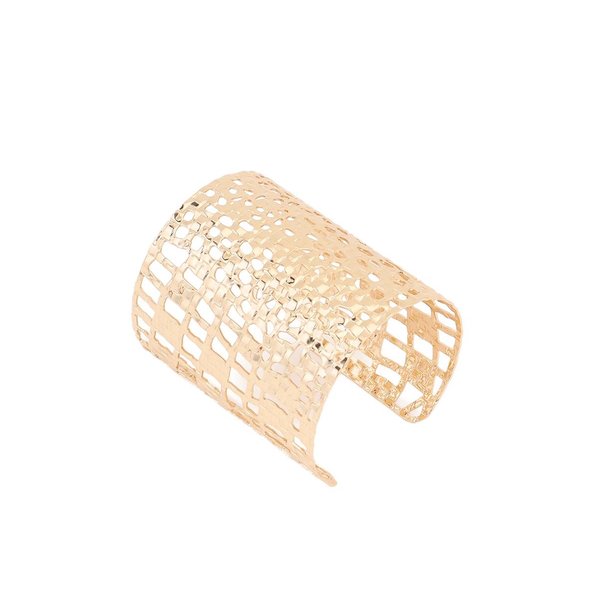 Click here for Sohi Metallic Statement Cuff Bracelet - Gold prices