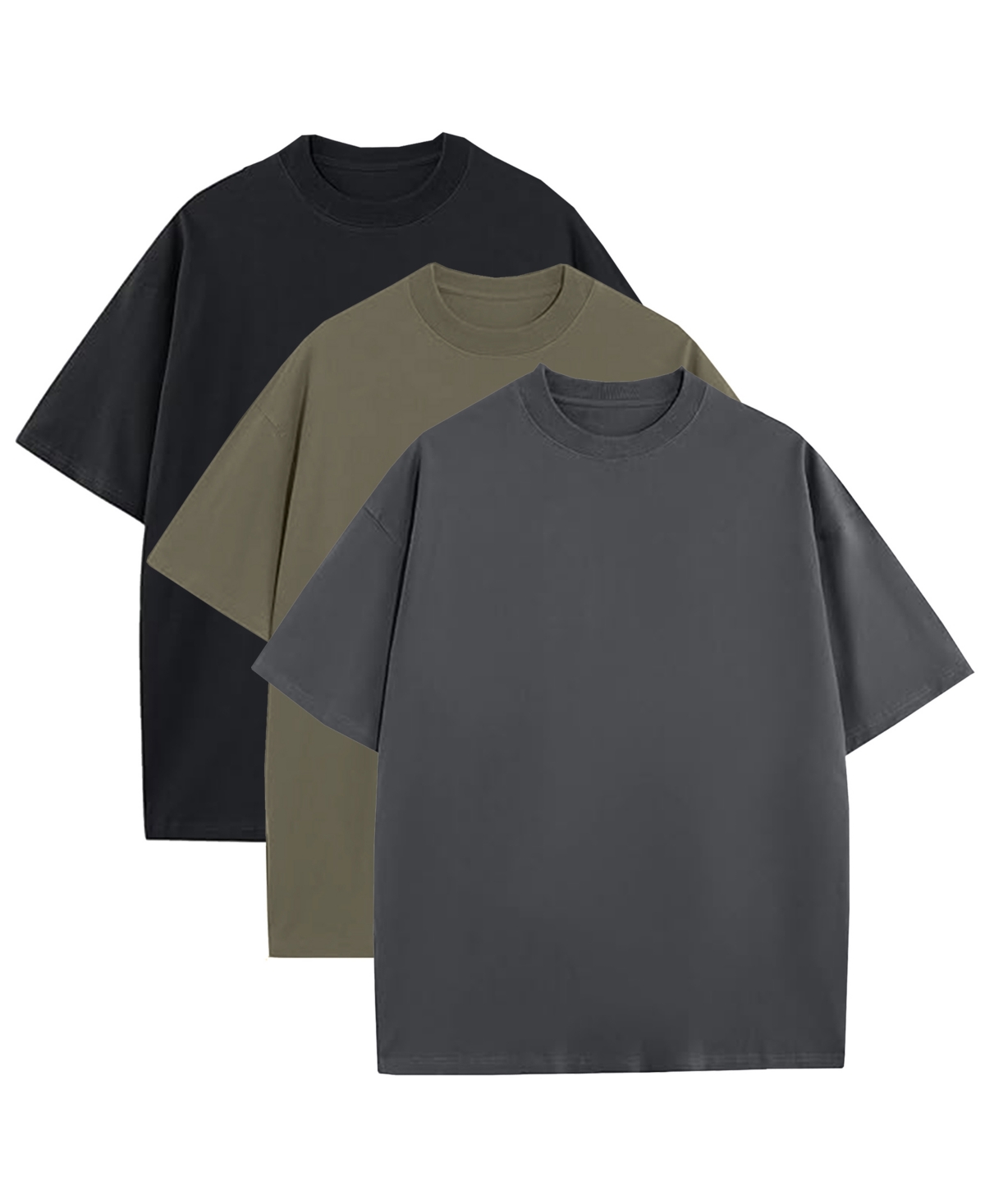 Click here for Blu Rock Mens 3-Pack Oversized Crewneck T-Shirt -... prices