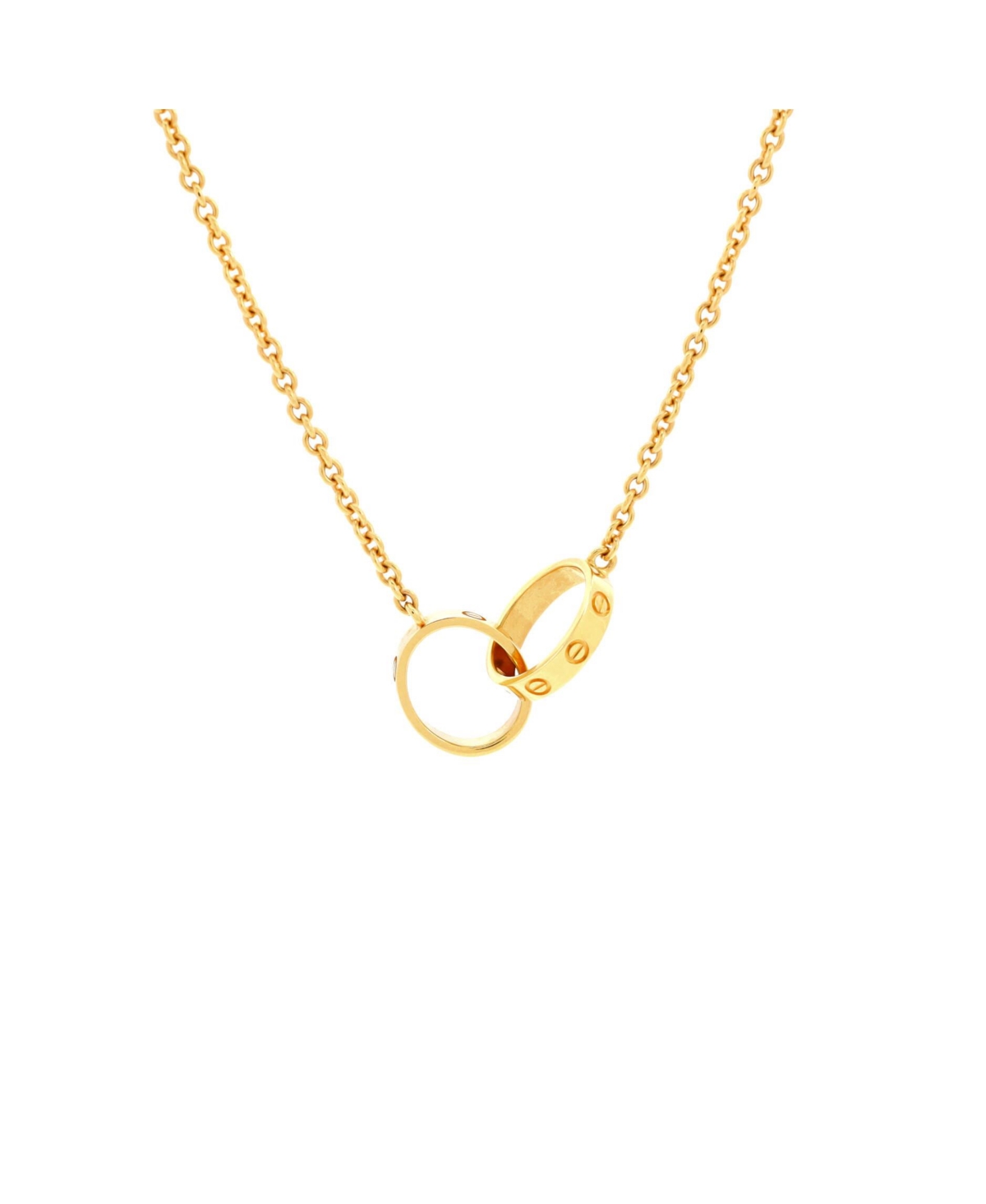 Click here for Pre-Owned Cartier Love Interlocking Necklace - 18k... prices
