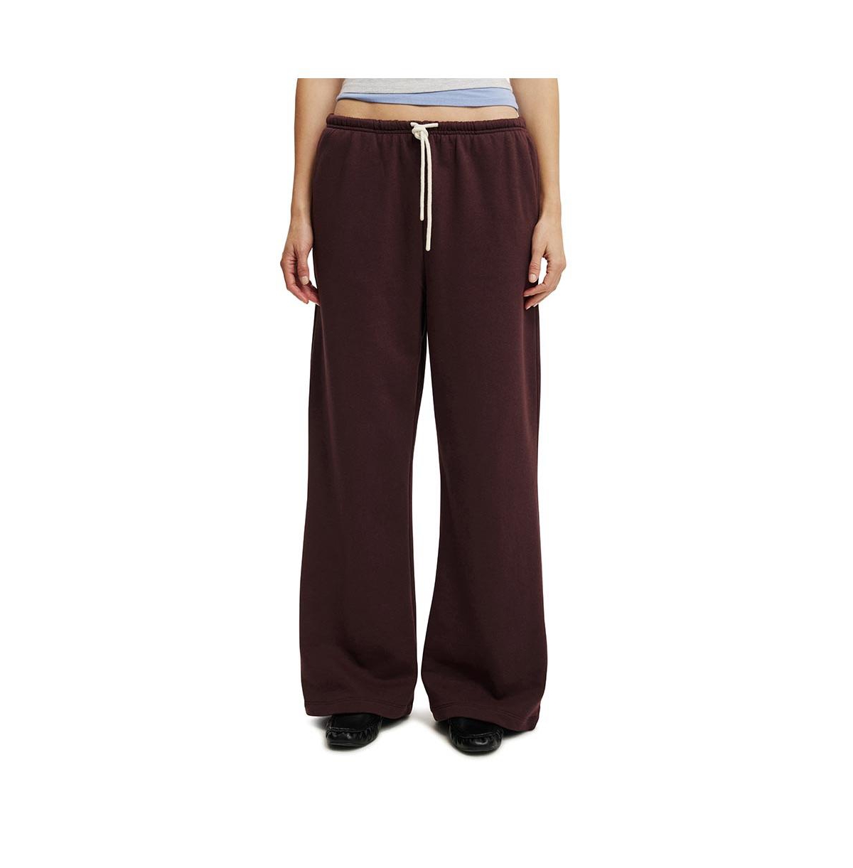 Click here for Cotton On Womens Wide Leg Sweatpant - Burnt sangri... prices