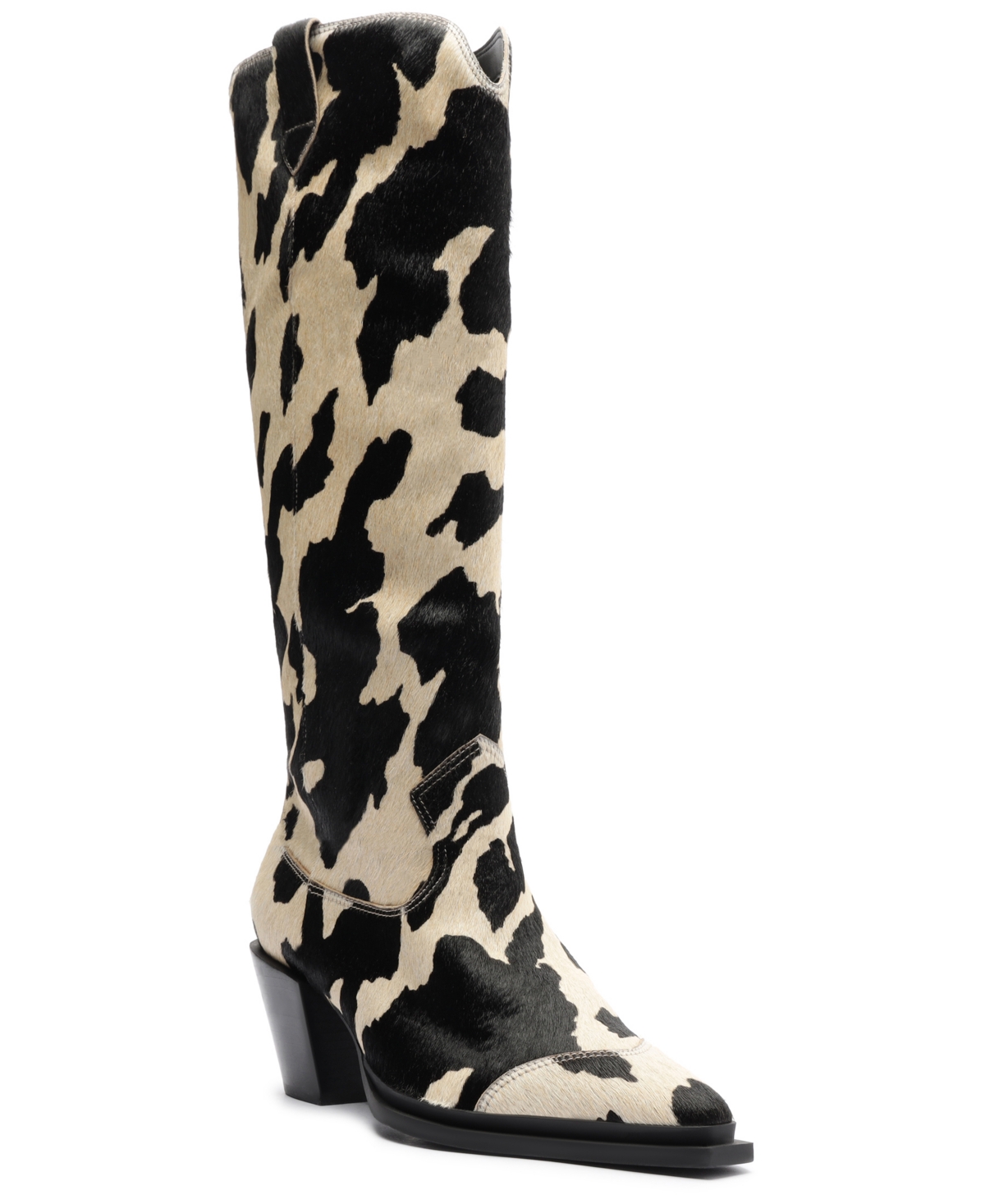 Click here for Arezzo Womens Dakota Block Heel Low Boots - Beige/... prices